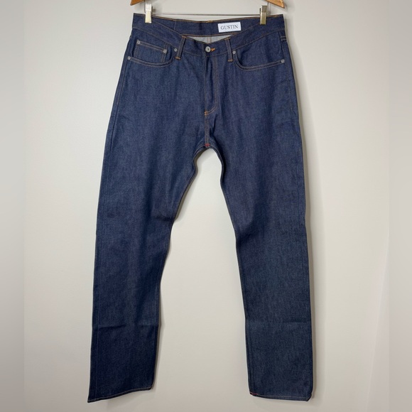 Gustin | Jeans | Nwot Gustin California Selvedge Dark Wash Straight Fit ...